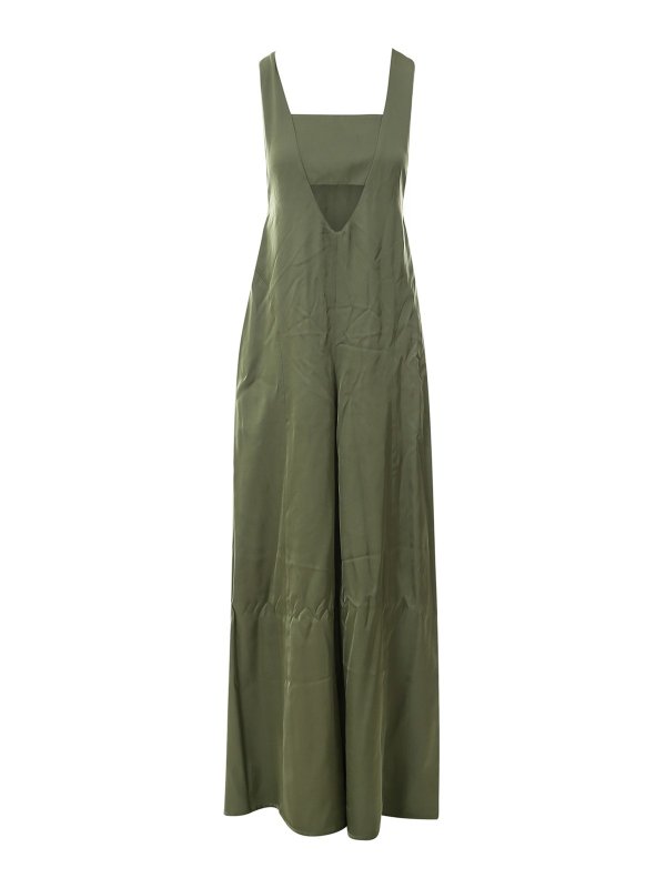 Ambush - Cut-out detail viscose dress - maxi dresses - BWDC001S21FAB0015600