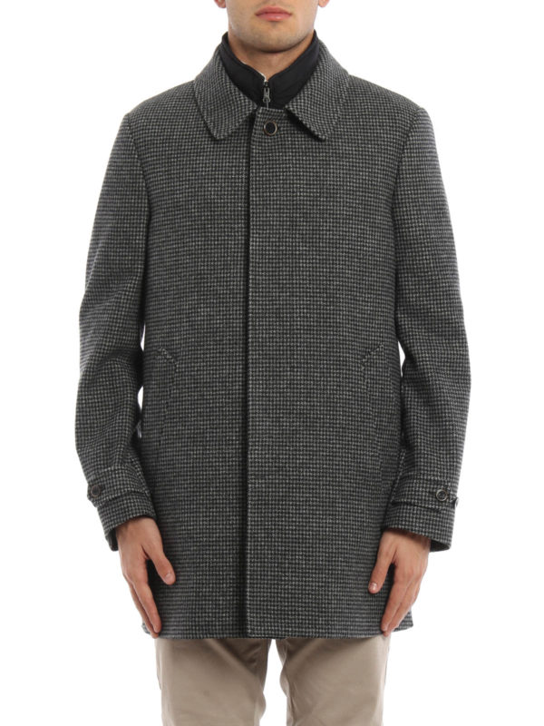 Short coats Fay - Pied de poule waterproof coat - NAM63330790NBK016B