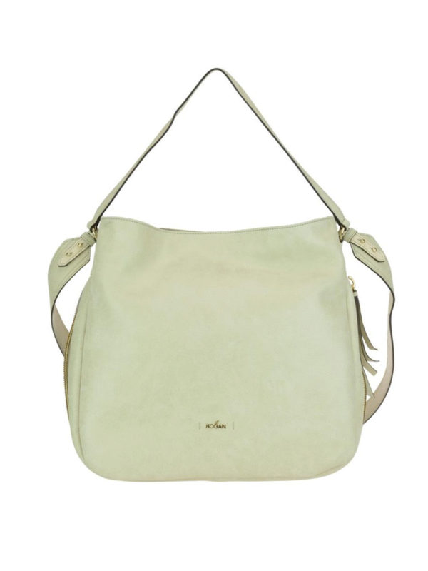 Shoulder bags Hogan - Hobo beige leather shoulder bag - KBW00RE2300IJR187F