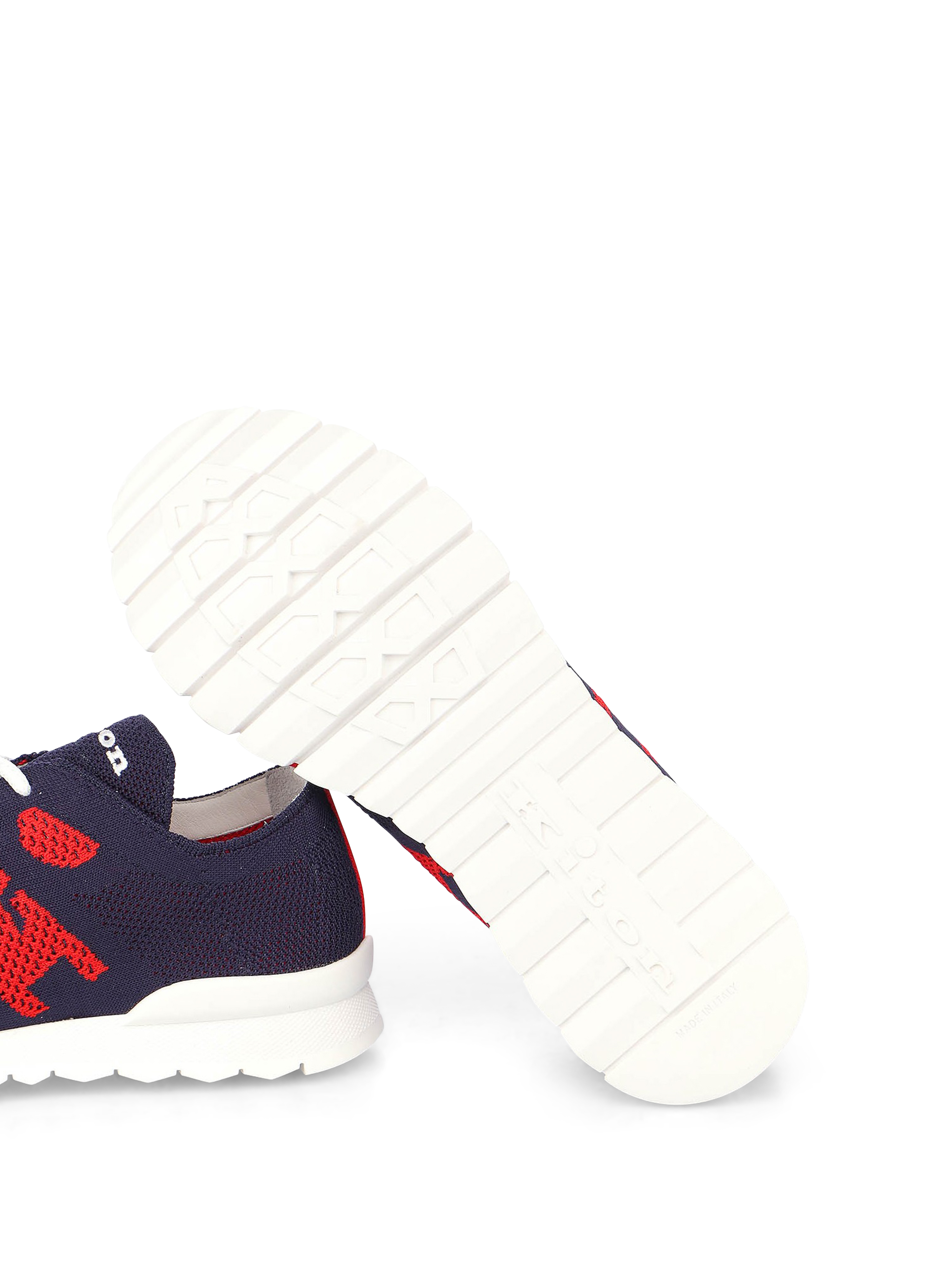 Kiton - Blue sneakers - trainers - USSKDOTN008180201