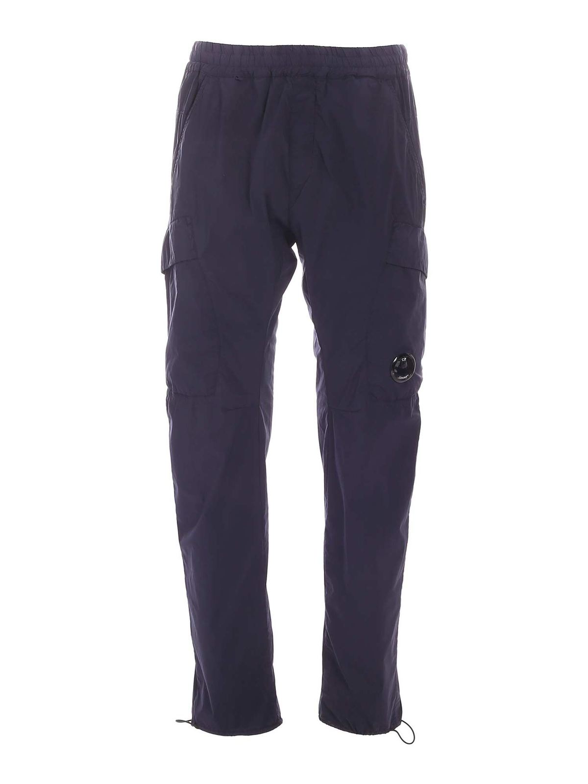 C.p. Company Logo Pants In Blue | ModeSens