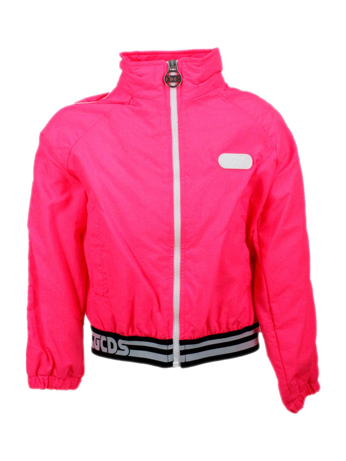 Casual jackets Gcds - Logo jacket in fuchsia - 027657200 | iKRIX.com
