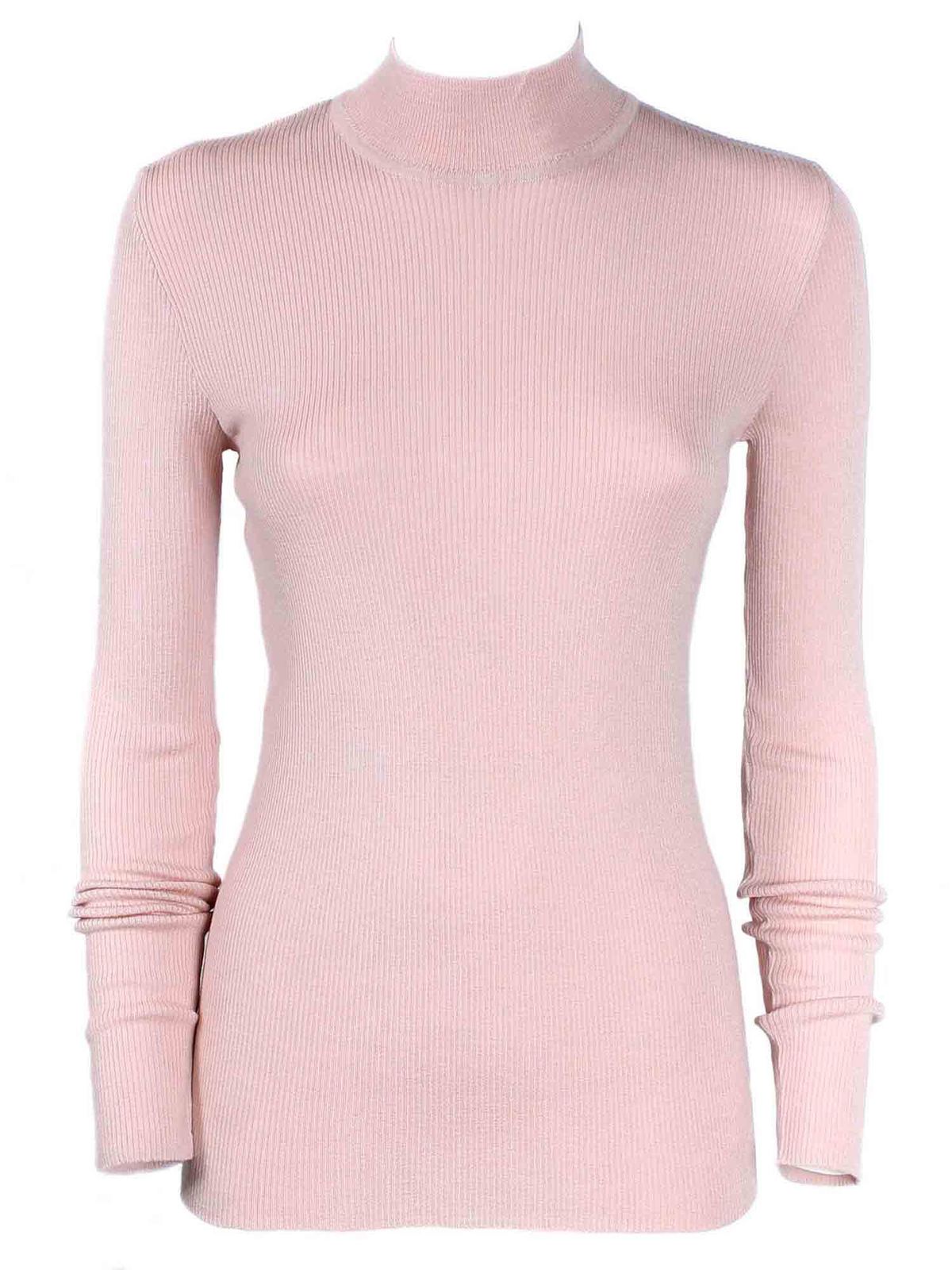 Turtlenecks & Polo necks Alberta Ferretti - Wool turtleneck in pink ...