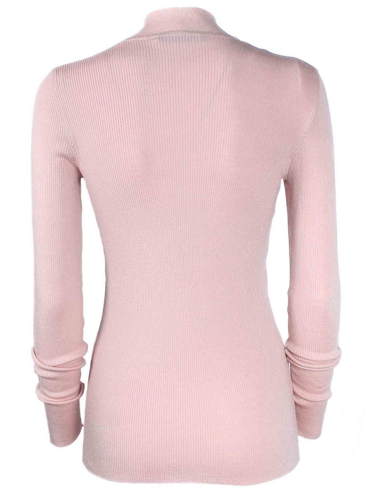 Turtlenecks & Polo necks Alberta Ferretti - Wool turtleneck in pink ...