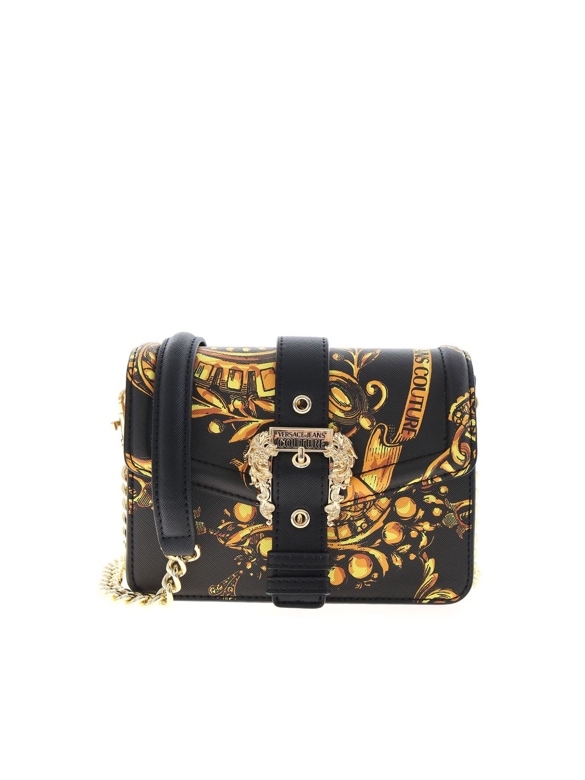 Versace Jeans Couture Regalia Baroque Print Bag In Black | ModeSens