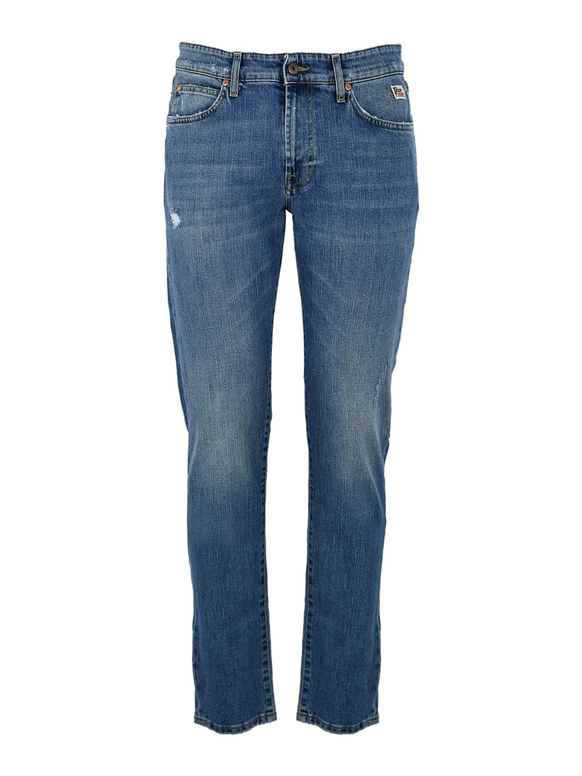 Straight leg jeans Roy Roger's - Used effect jeans - A21RRU075D1031863999