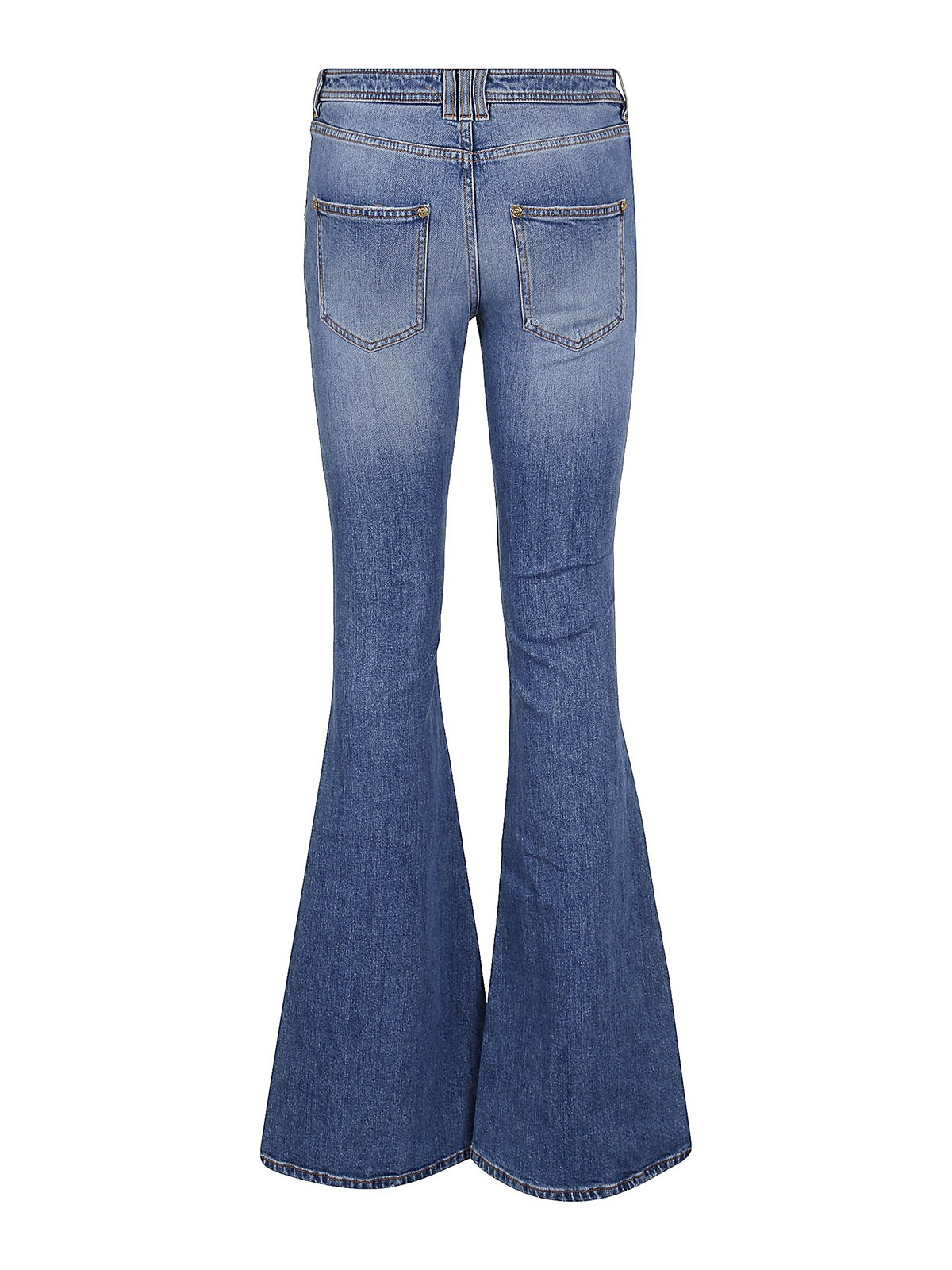 Jeans patte d'éléphant Balmain - Jean Évasé - Clair Délavé - UF15682D0576FF