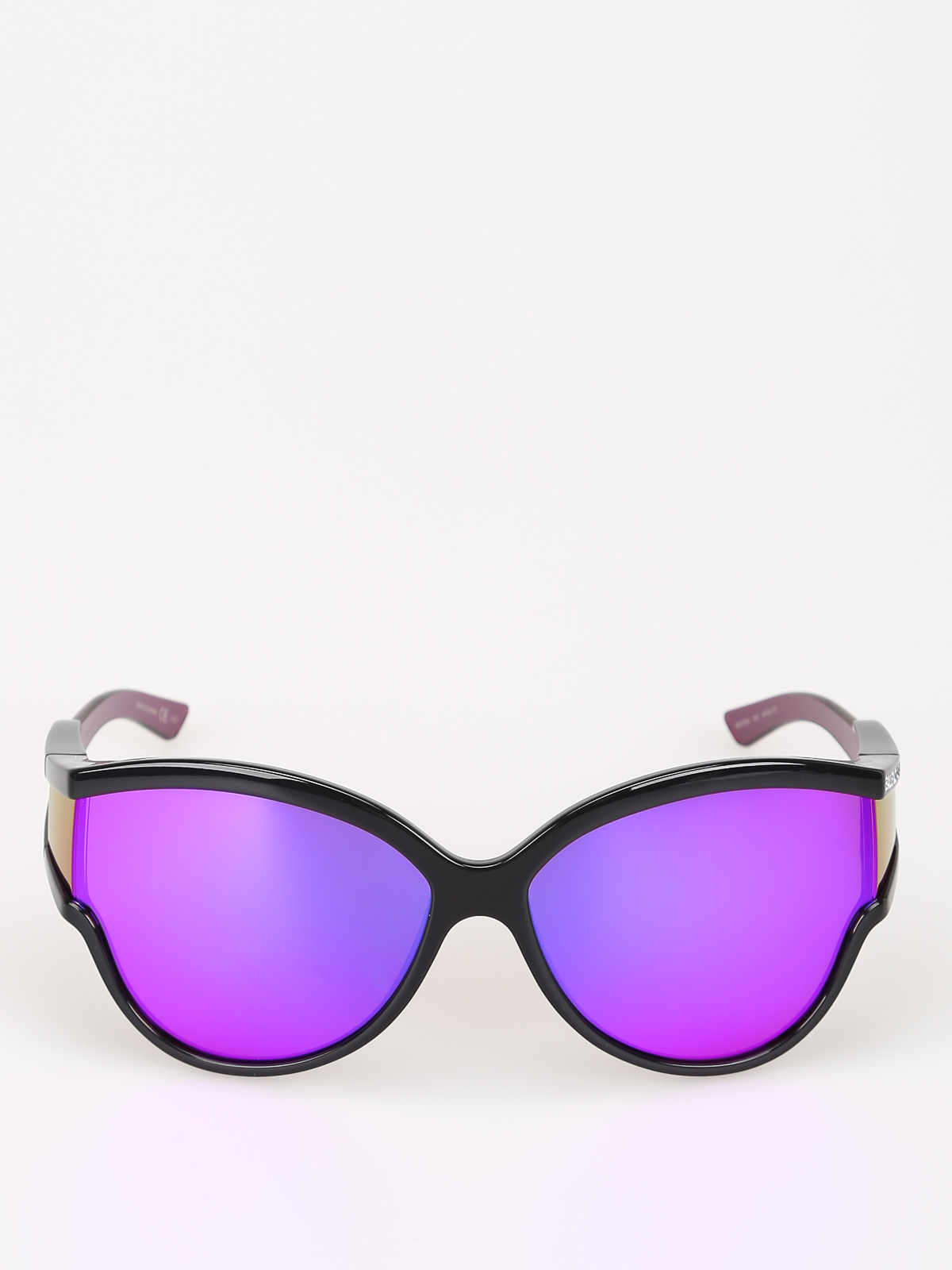 Balenciaga - Purple mirror lens sunglasses - sunglasses - BB0038S003