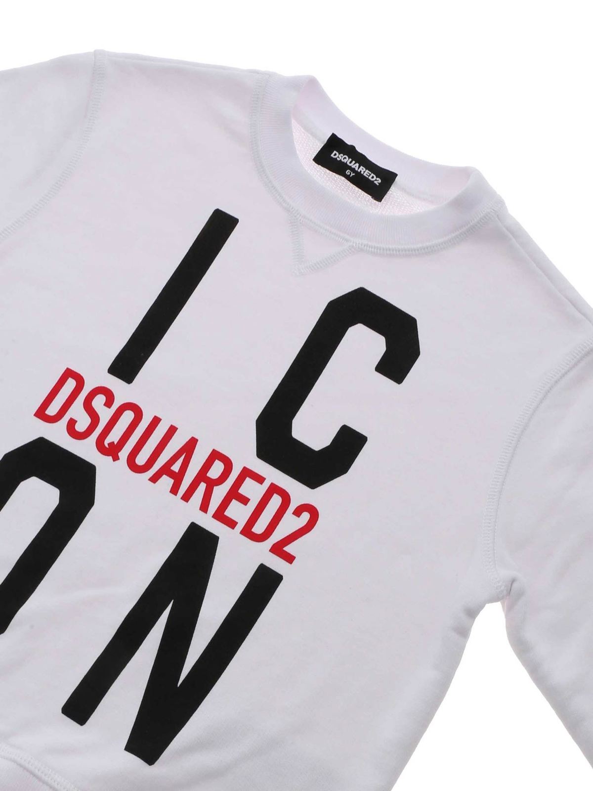 Buy dsquared2 white sweatshirt cheap online