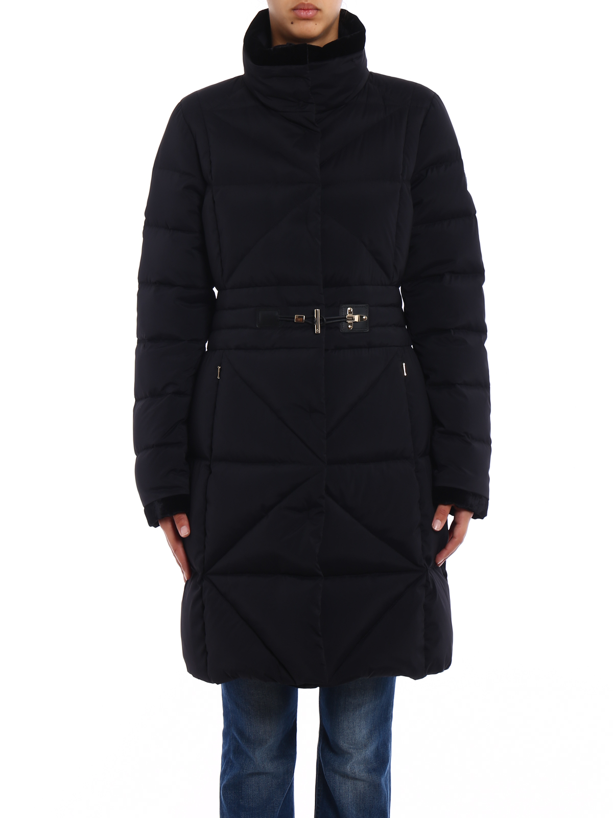 Padded coats Fay - Frog closure fitted padded coat - NAW3335403SNHIB999 Padded coats Fay - Frog closure fitted padded coat - NAW3335403SNHIB999