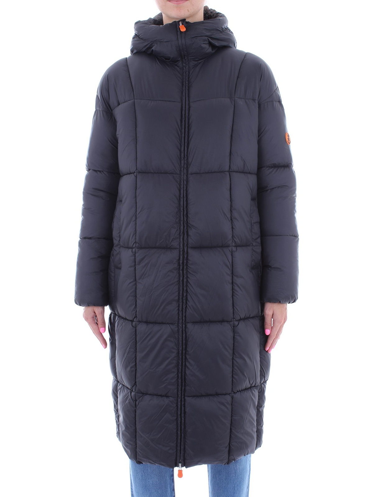 Save the Duck - Quilted padded glossy nylon oversize coat - padded ... Save the Duck - Quilted padded glossy nylon oversize coat - padded ...