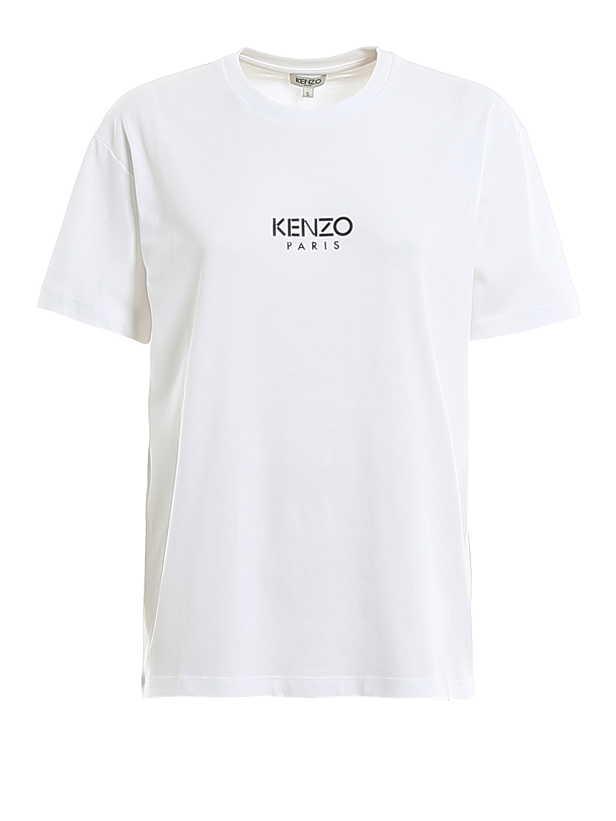 Kenzo Rubberised Logo Lettering Patch T-shirt In White | ModeSens