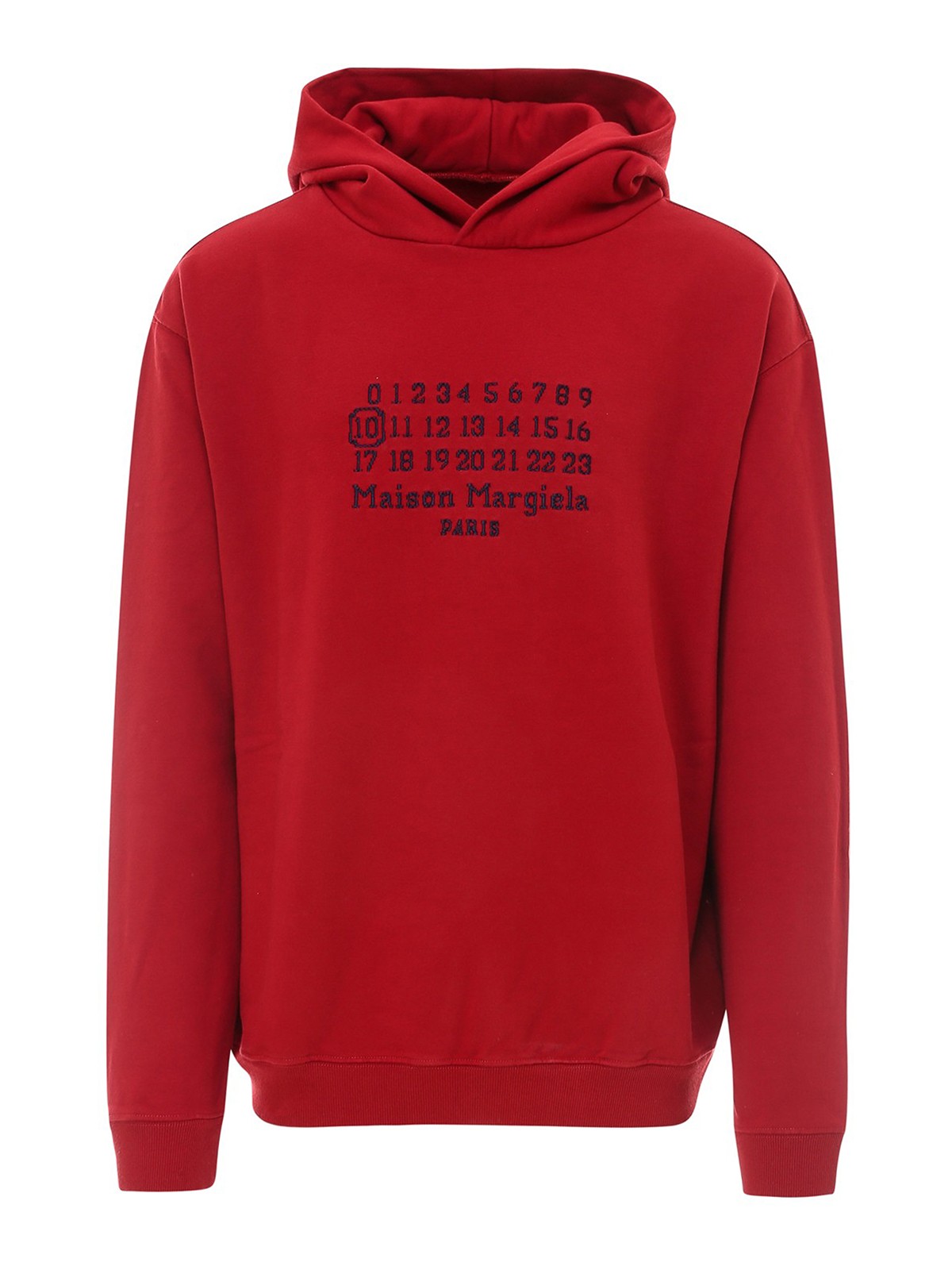 Maison Margiela - Branded cotton hoodie - Sweatshirts & Sweaters ...