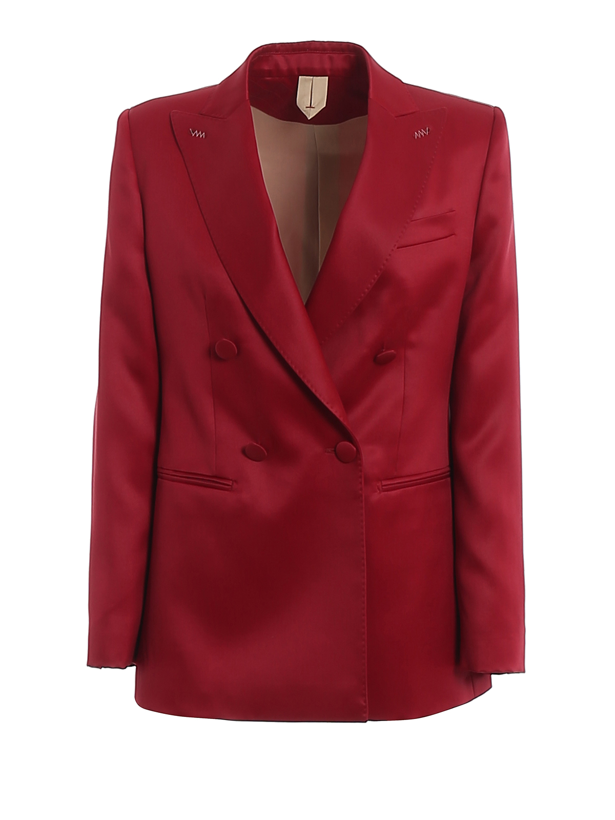 Max Mara Renza Double-breasted Blazer In Dark Red | ModeSens
