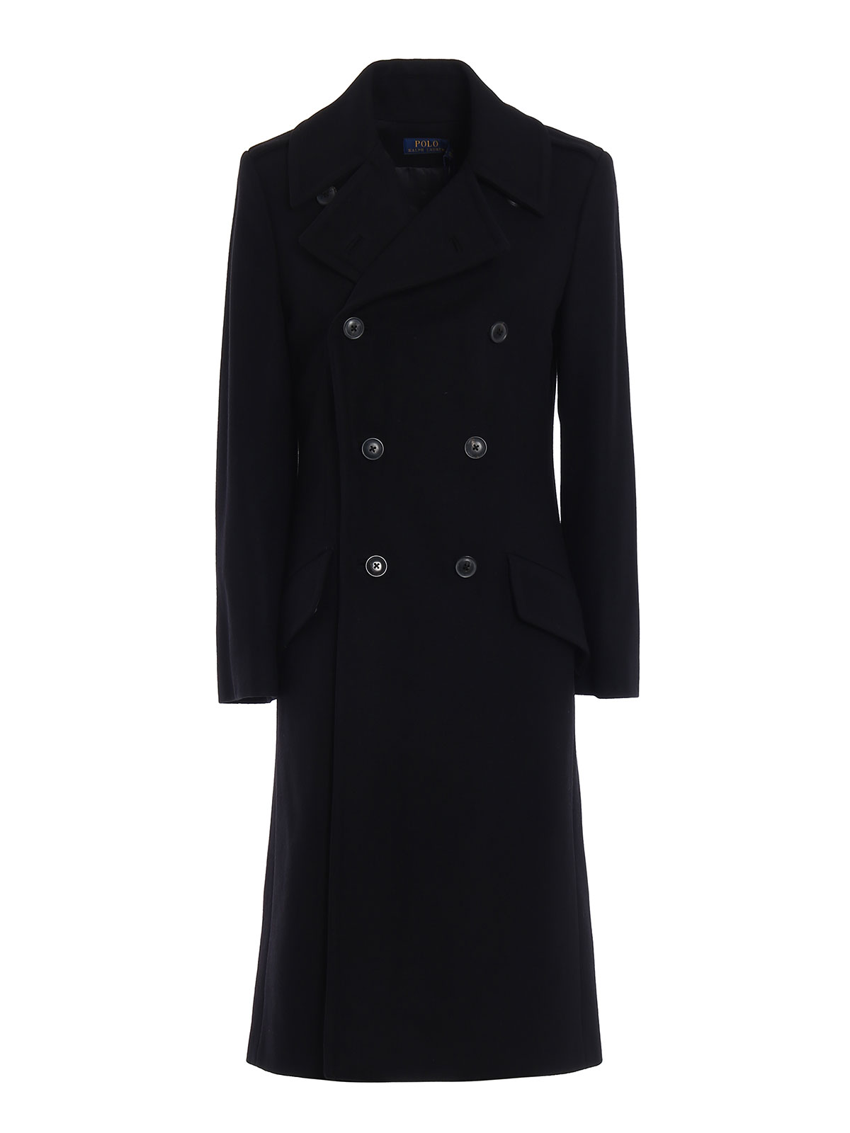Wool double-breasted coat by Polo Ralph Lauren - long coats | iKRIX