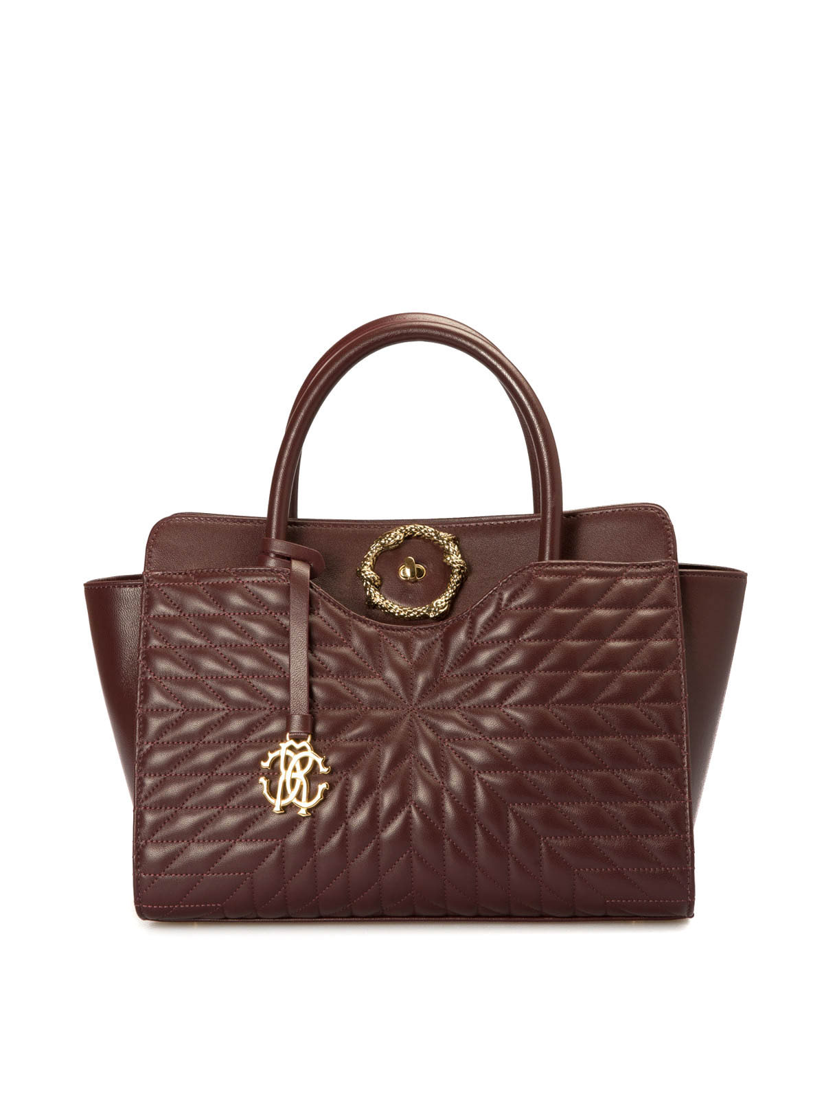 Roberto Cavalli Handbags Brown County | semashow.com