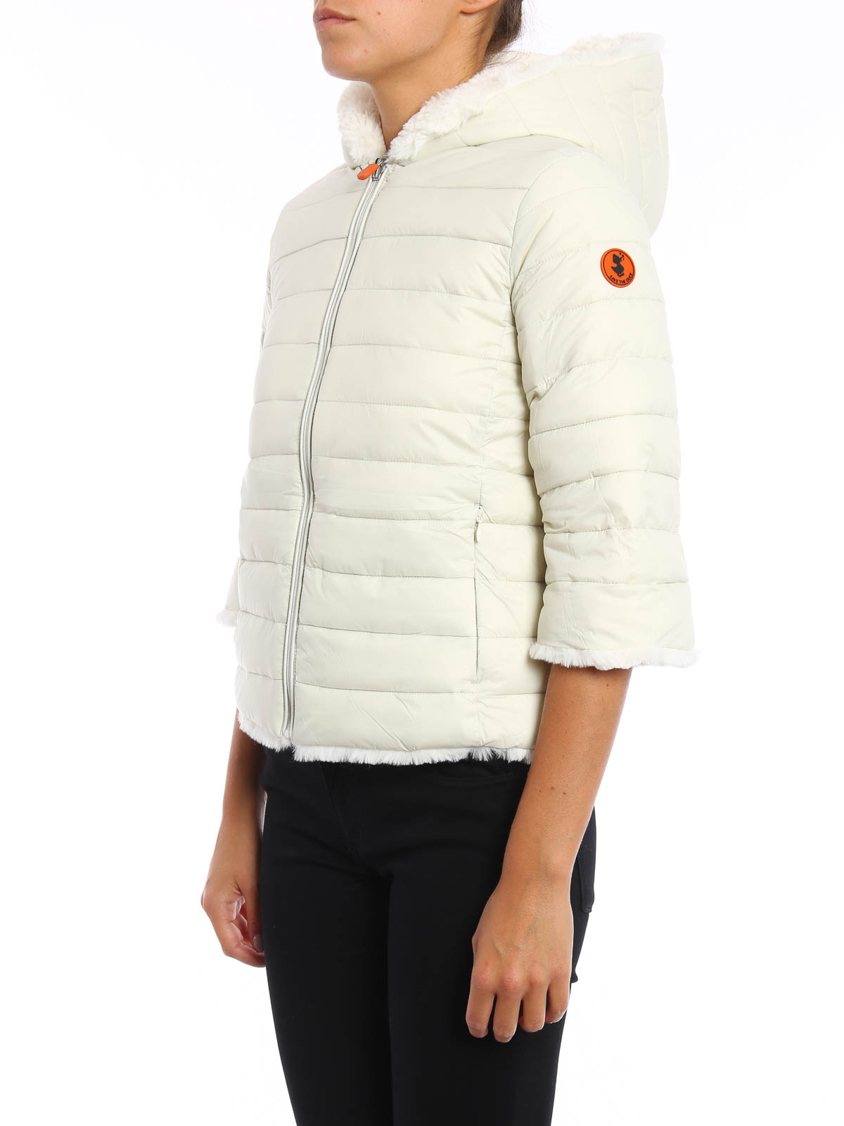Save the Duck - Reversible faux fur light jacket - Fur & Shearling ... Save the Duck - Reversible faux fur light jacket - Fur & Shearling ...