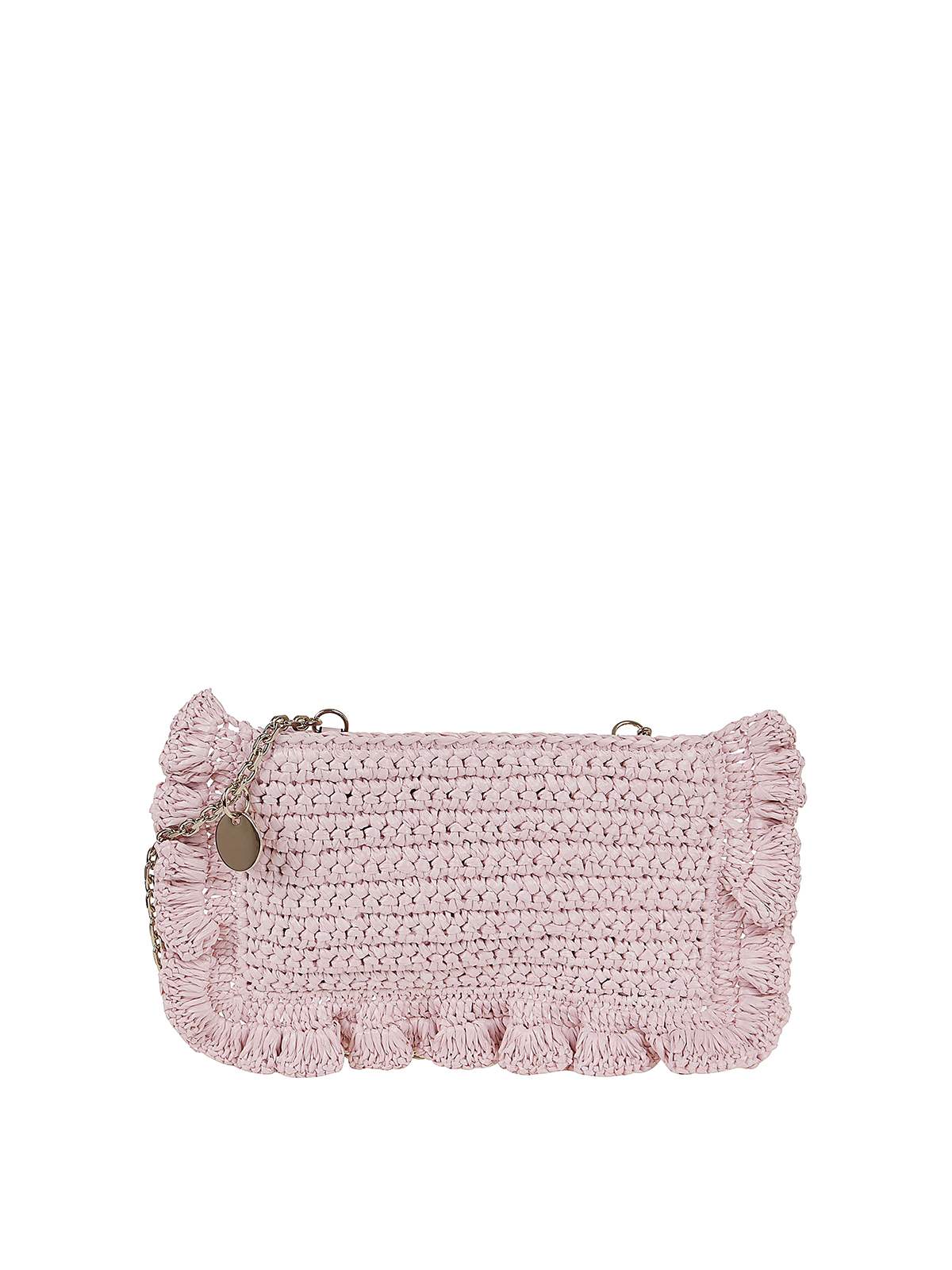 Red Valentino Rednat Raffia Clutch In Pink | ModeSens